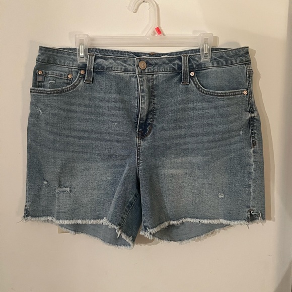 Seven7 | Shorts | Seven7 High Rise Frayed Jean Shorts Like New | Poshmark